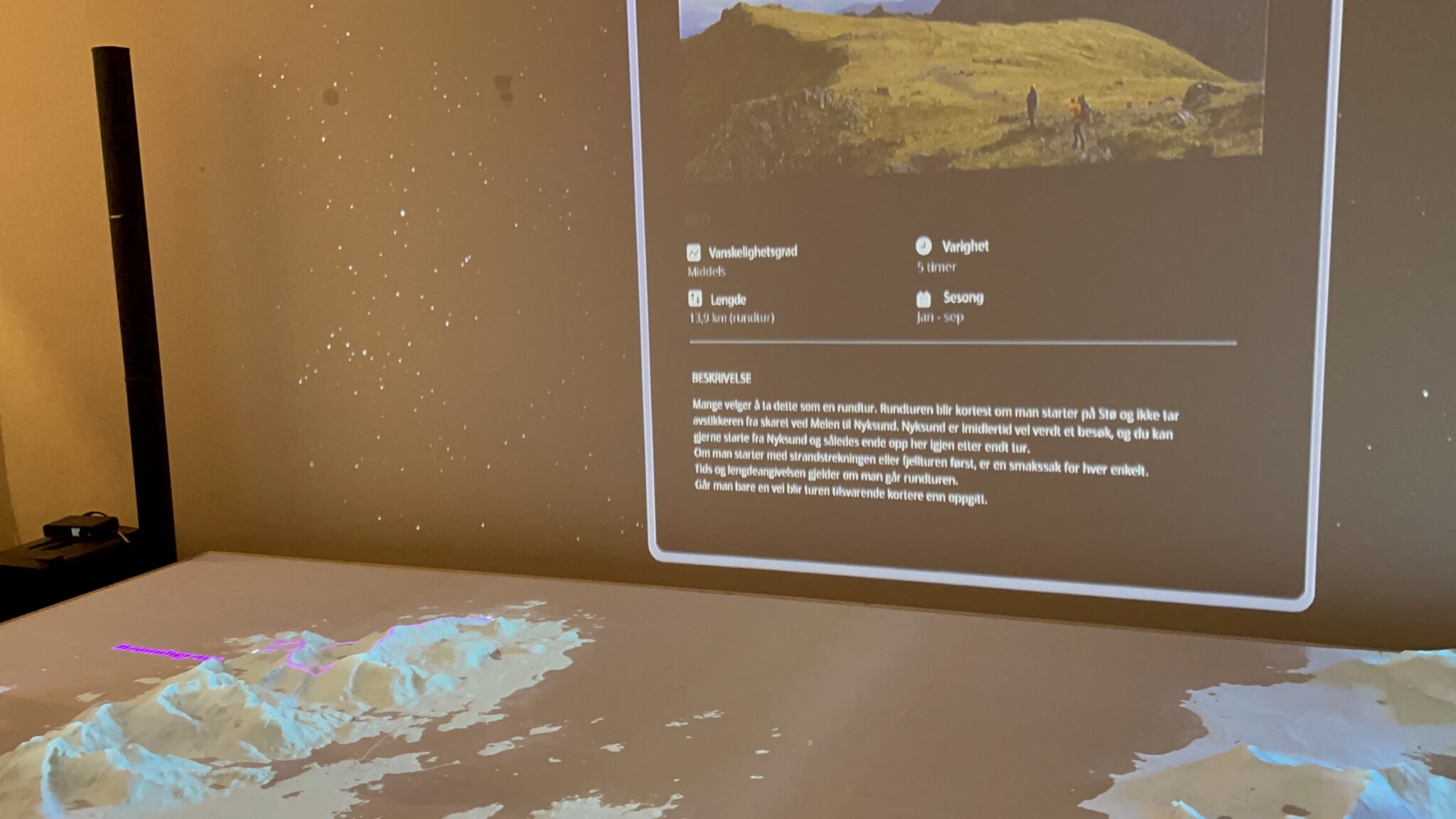 Presentation of the projection mapping Gaia System v1.0 at Sortland ...